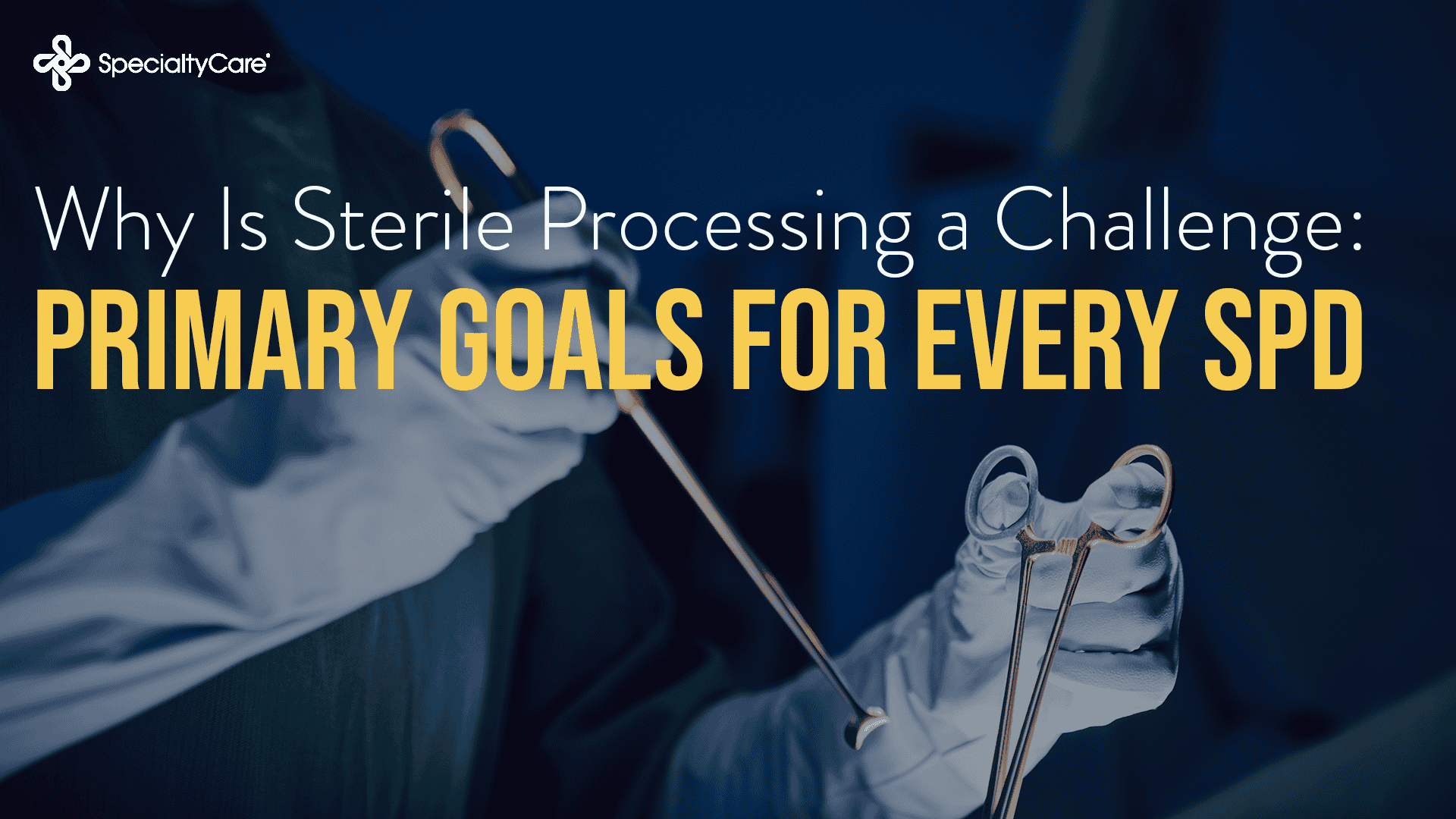Why Is Sterile Processing a Challenge?: Primary Goals for Every SPD ...